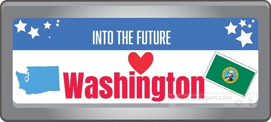 washington state license plate with motto clipart - Classroom Clipart