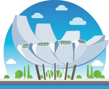 waterfront art science museum singapore clipart - Classroom Clip Art