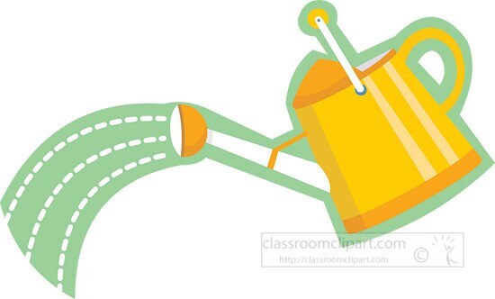 watering can gardening clipart - Classroom Clip Art