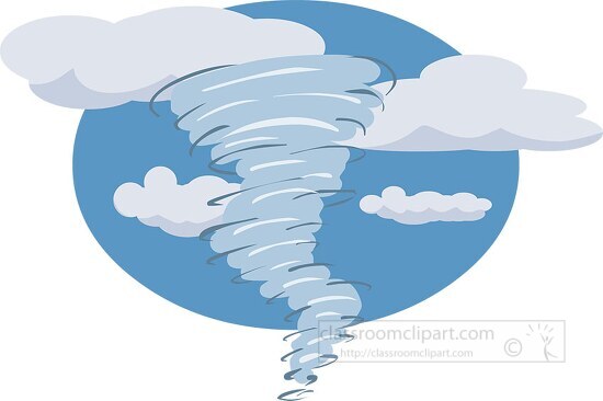 weather tornado in clouds clipart - Classroom Clip Art