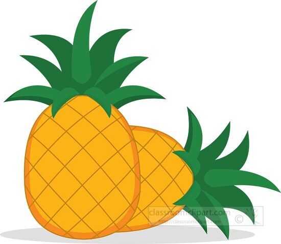 whole pineapple fruit clipart - Classroom Clip Art