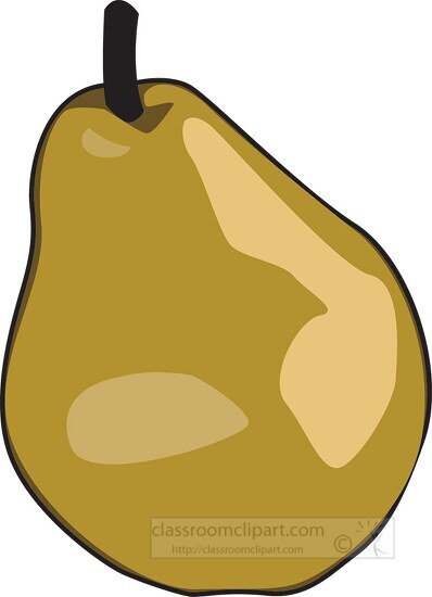 yellow pear clipart - Classroom Clip Art