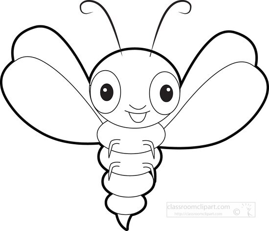 yellow termite cartoon with wings clipart - Classroom Clipart