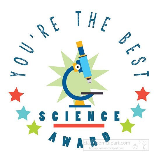youre the best science award - Classroom Clipart