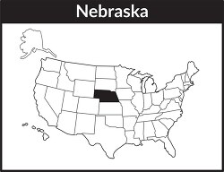 Free Nebraska State Clipart - 50 States Clipart - Clipart - Classroom ...