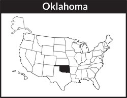 Oklahoma State Clipart - 50 States Clipart - Clipart - Classroom Clipart