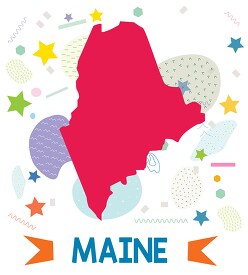 Free Maine State Clipart - 50 States Clipart - Clipart - Classroom Clipart