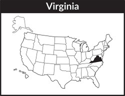 Free Virginia State Clipart - 50 States Clipart - Clipart - Classroom ...