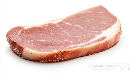 Food and Beverage Pictures-close up of a ham slice showing a delicate ...