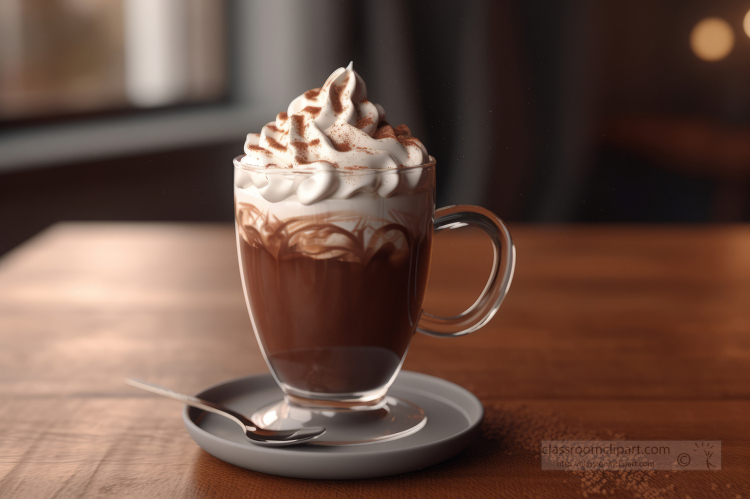 Photos-jd4ga realistic hot chocolate with whipped cream details 8k 60ad
