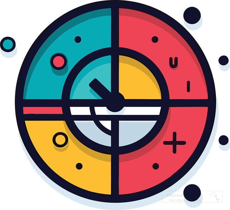 Icons-colorful-lines-in-a-circle-design-element