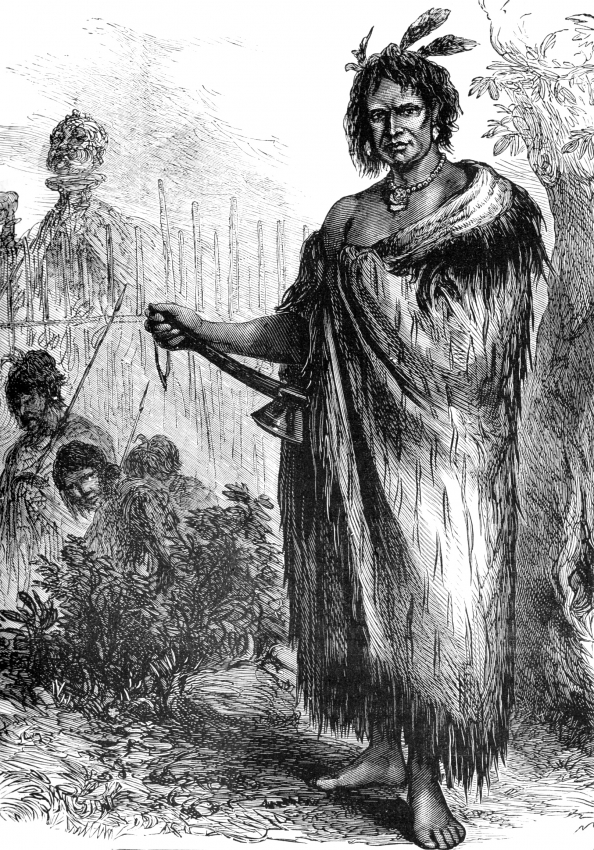 A Maori Chief New Zealand - Classroom Clip Art