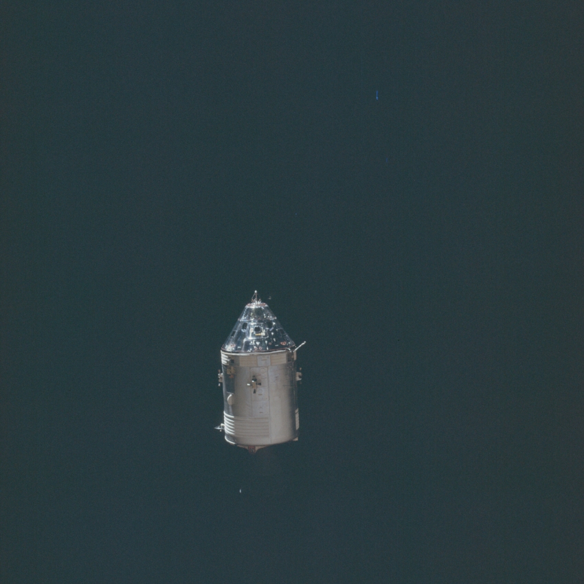 Apollo 14 Space Mission-apollo 14-showing the northeast of the lunar module
