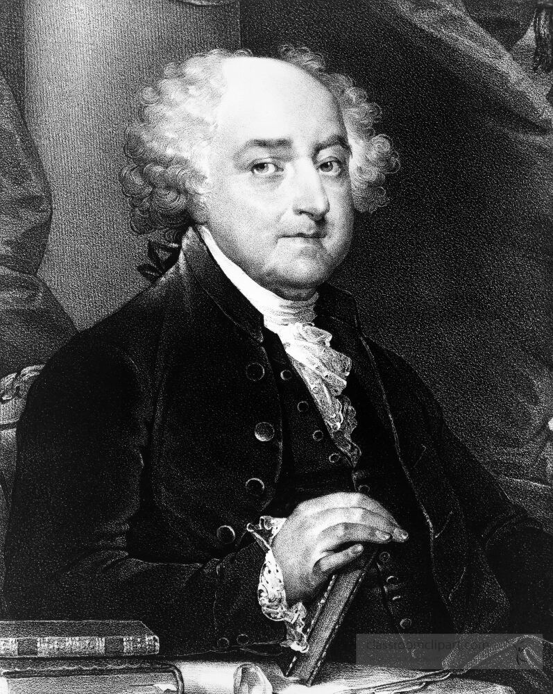 John Adams Portrait - Classroom Clip Art