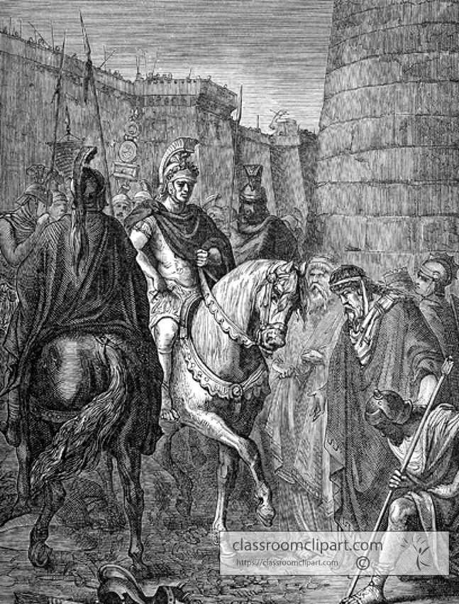 metellus on horse in Greece Illustration - Classroom Clip Art