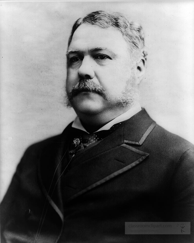 President Chester Arthur - Classroom Clipart