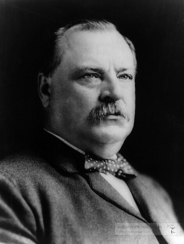 President Grover Cleveland - Classroom Clip Art