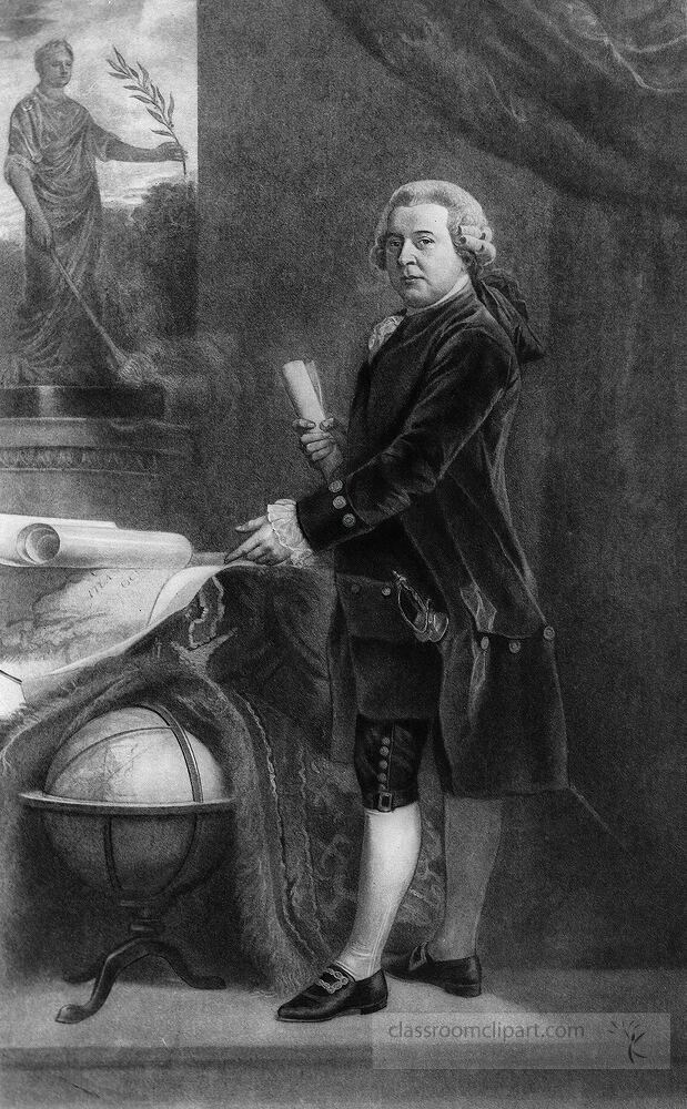 President John Adams Portrait - Classroom Clip Art