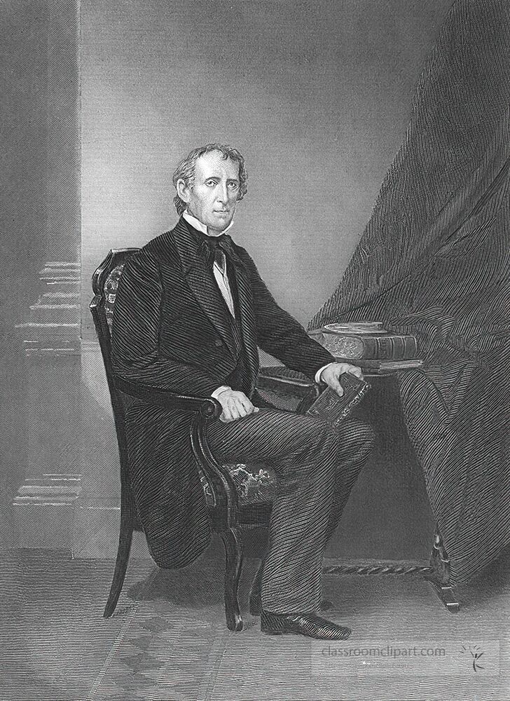 President John Tyler - Classroom Clip Art