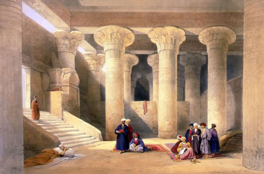 Temple at Esna 1838 - Classroom Clip Art