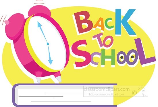 alarm clock ringing back to school clipart - Classroom Clip Art