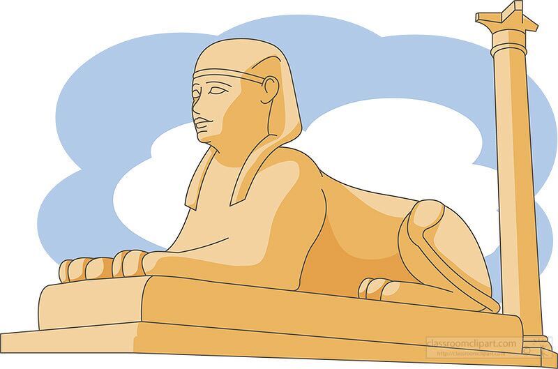 ancient egypt sphinx 05 - Classroom Clip Art