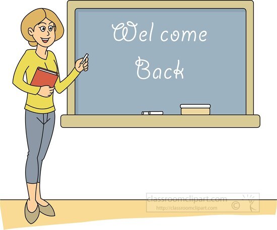 back to school teacher 27A - Classroom Clipart