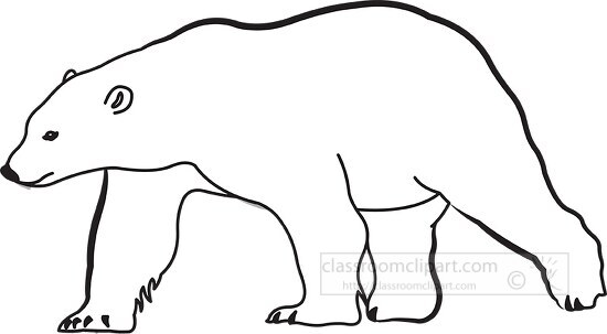 bear black outline clipart 15 - Classroom Clipart
