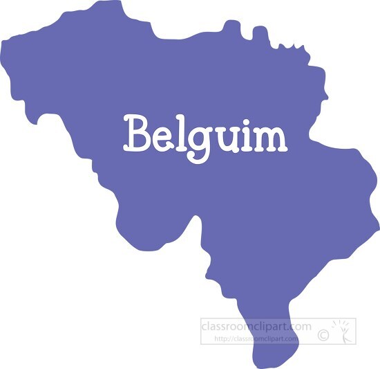 belgium color map - Classroom Clip Art
