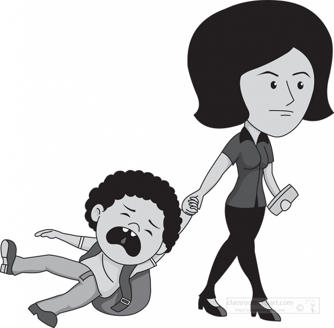 boy crying mother taking him to school forcefully back to school ...