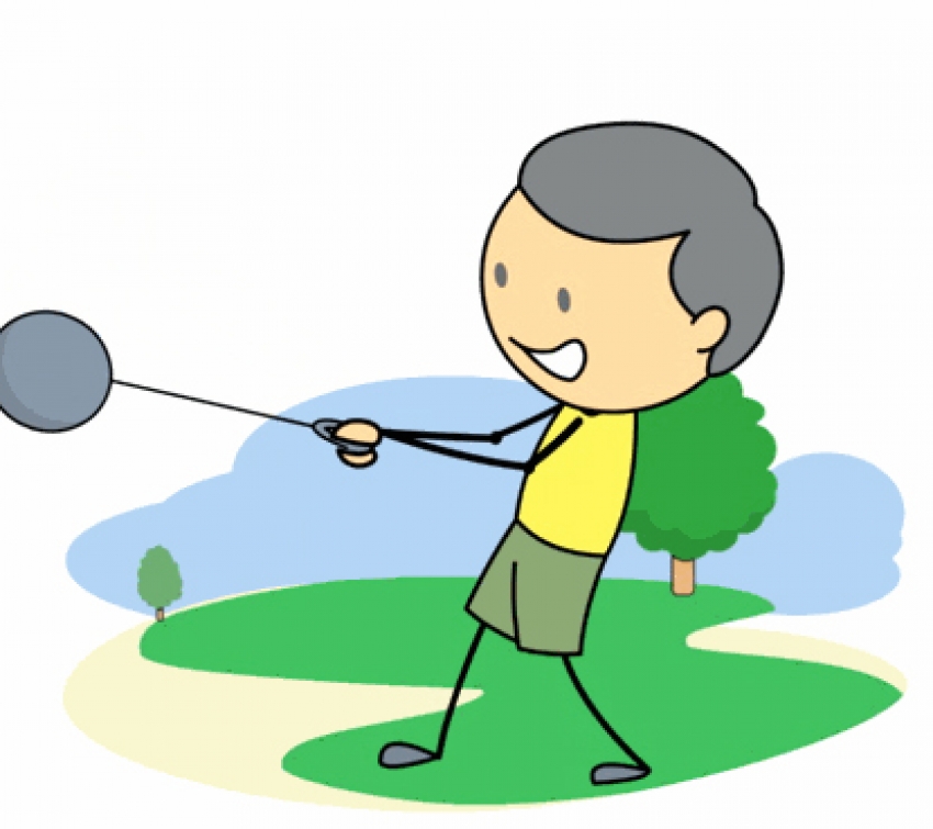 boy throwing weights animated clipart - Classroom Clip Art