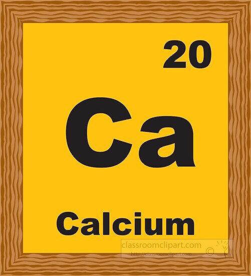 Chemistry Clipart-calcium periodic chart clipart