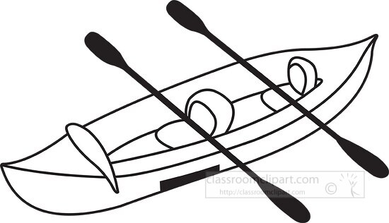 canoe clipart black outline image - Classroom Clip Art