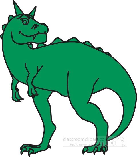 carnotaurus clipart 10B outline copy2 - Classroom Clip Art