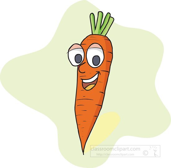 carrot cartoon vegetable - Classroom Clip Art