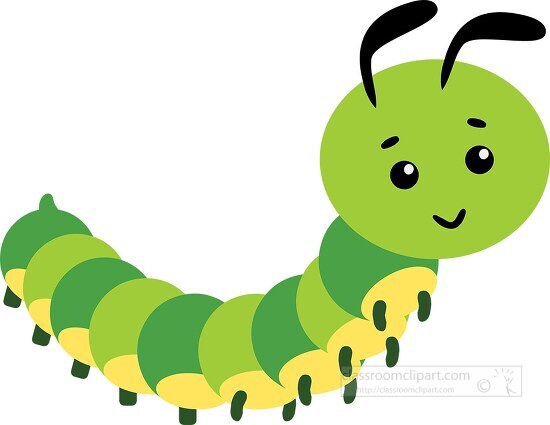 Caterpiller Insects Animal Clipart copy - Classroom Clip Art