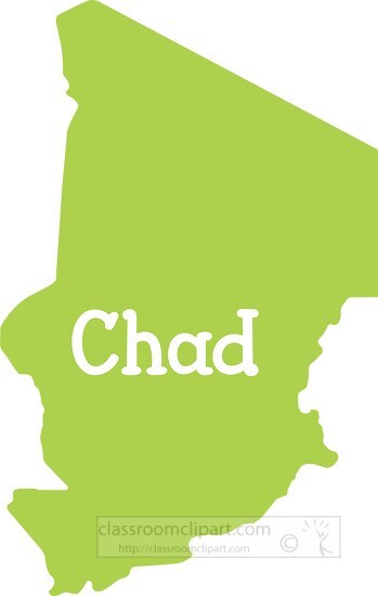 chad color map a - Classroom Clip Art