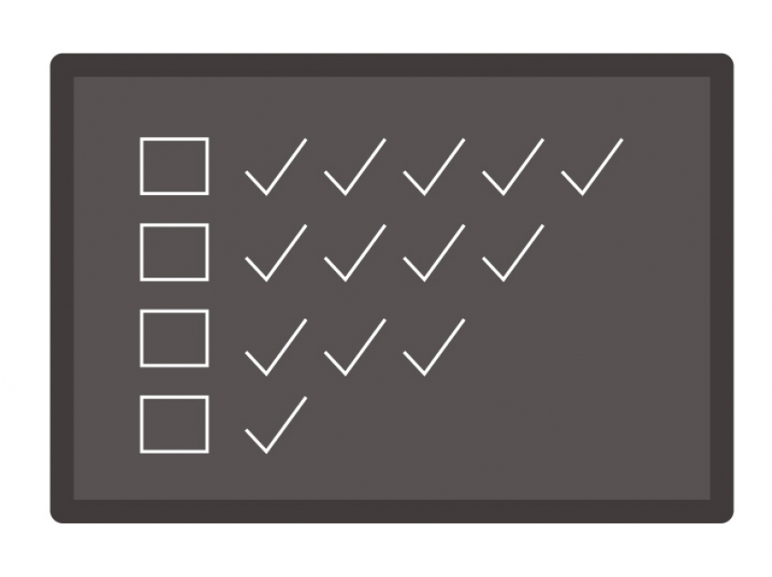 check marks on chalkboard animated clipart - Classroom Clip Art