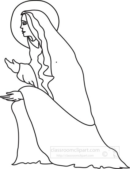 christian religion black outline clipart 31 - Classroom Clip Art