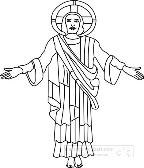 christian religion black outline clipart 11 - Classroom Clip Art