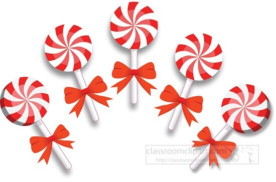 christmas candy peppermint sticks 3 - Classroom Clip Art
