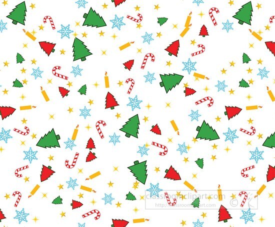 christmas tree candy cane pattern clipart - Classroom Clip Art