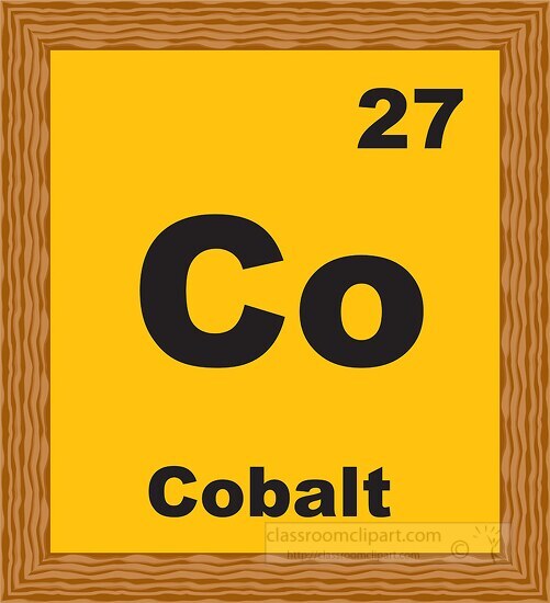 cobalt periodic chart clipart - Classroom Clipart