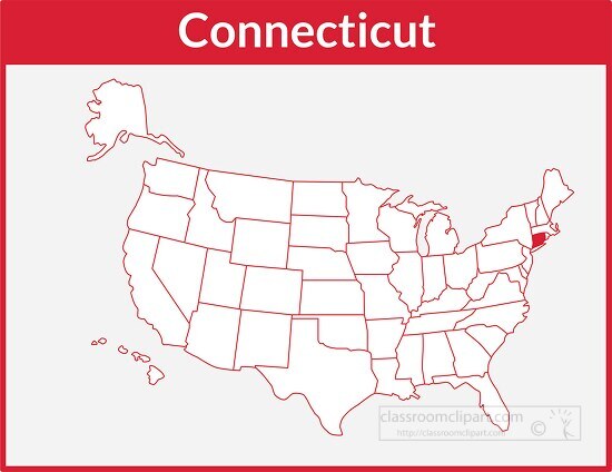 State of Connecticut flag - Classroom Clip Art