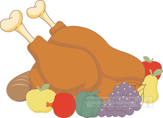 cornucopia thanksgiving fruit vegetable pumpkin - Classroom Clip Art
