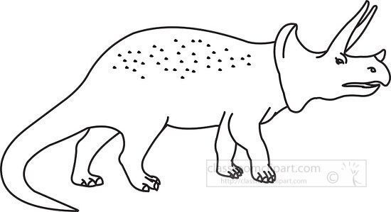 dinosaur black outline clipart 33 - Classroom Clip Art