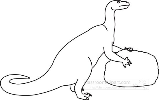 dinosaur black outline clipart 35 - Classroom Clip Art