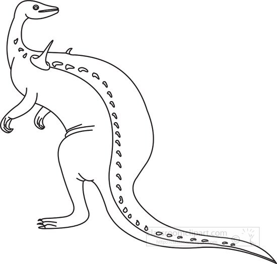dinosaur black outline clipart 44 - Classroom Clipart
