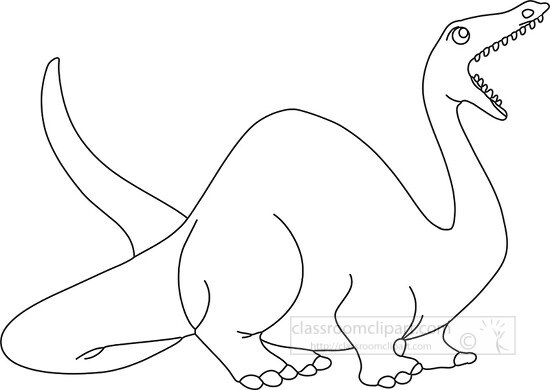 dinosaur black outline clipart 45 - Classroom Clip Art