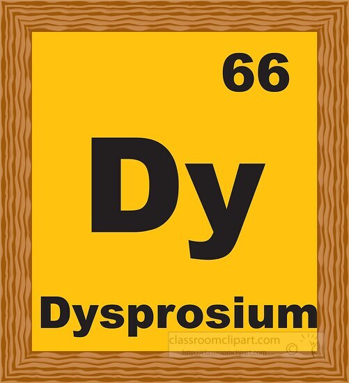 dysprosium periodic chart clipart - Classroom Clipart